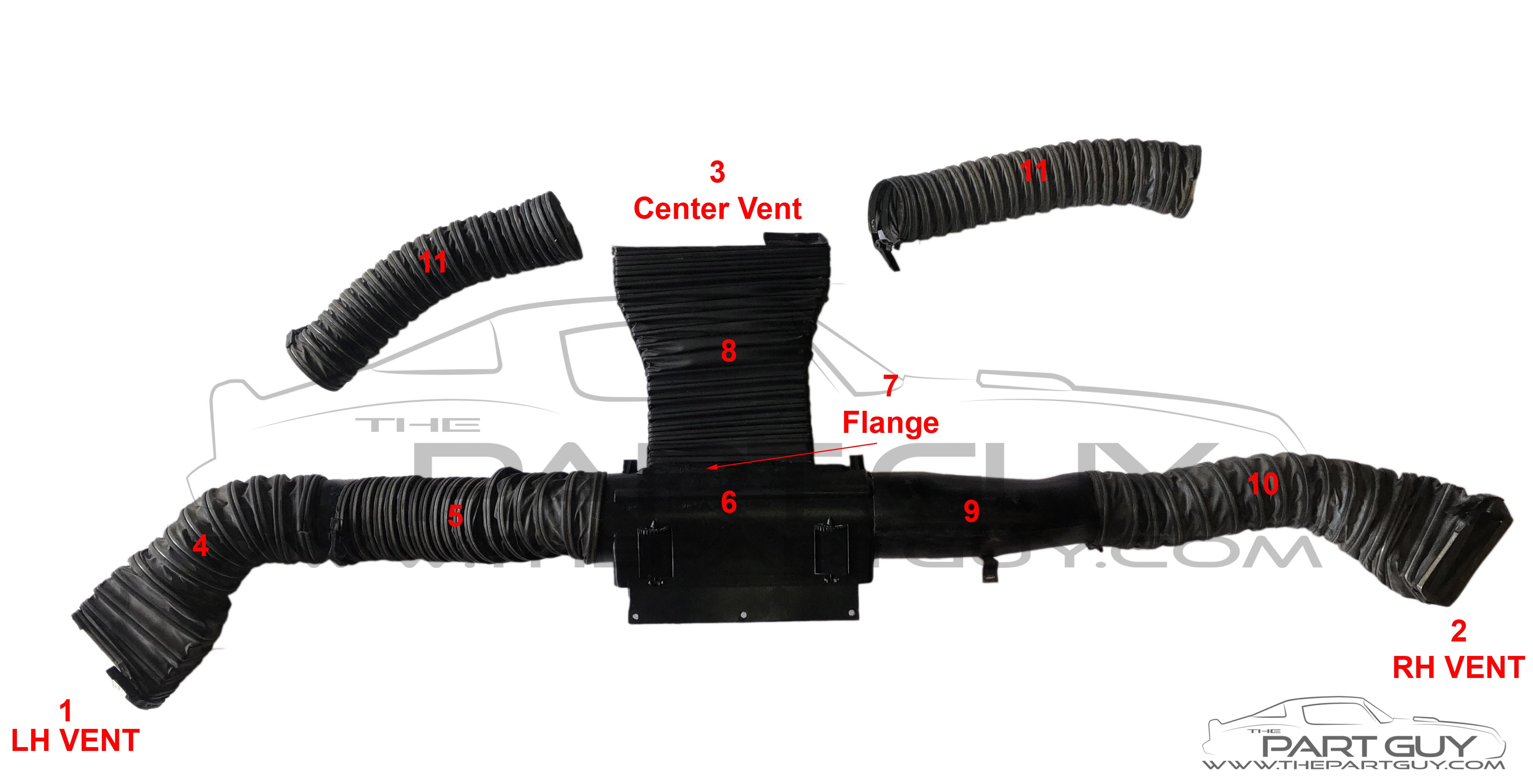 The Part Guy - Mopar A/C & Heater Vents & Ducts