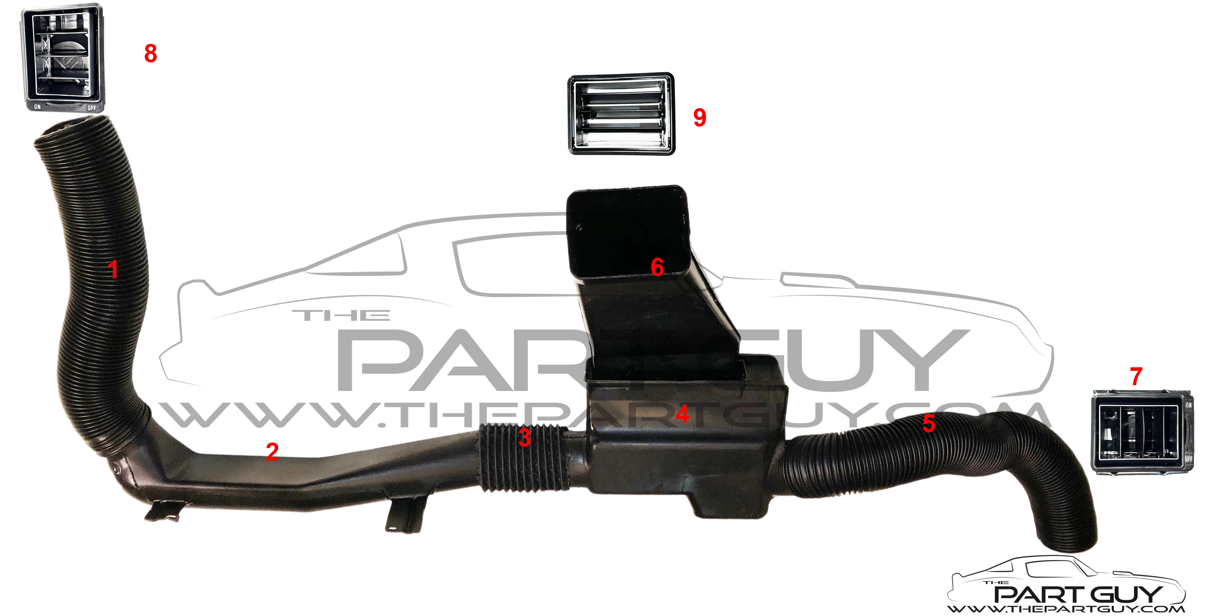 The Part Guy - Skylark, GS & Special A/C & Heater Vents & Ducts